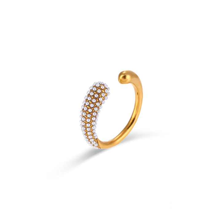 Eau Adjustable Pearl Drop Ring – Belrose